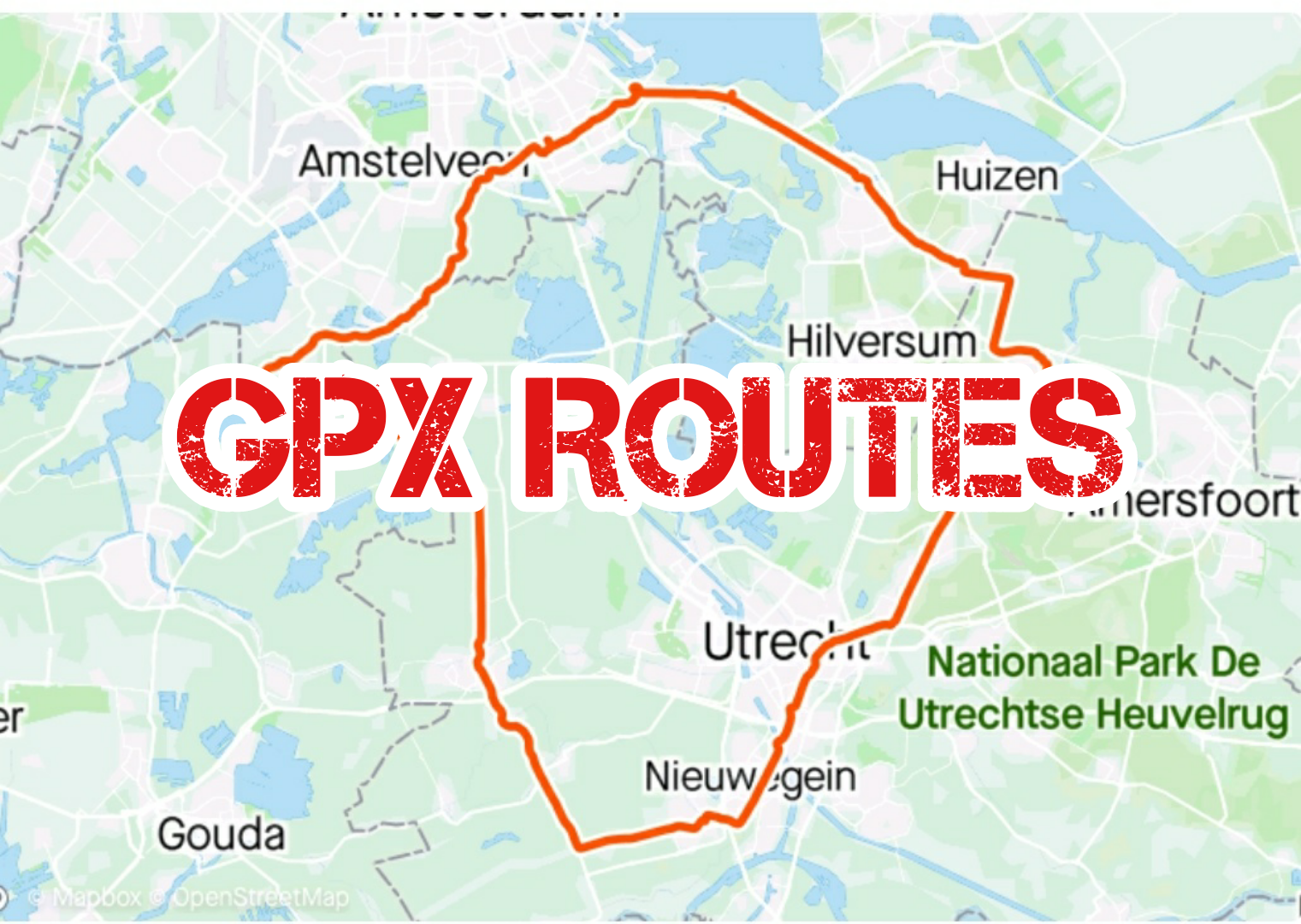 Nieuwe GPX routes toegevoegd - Gravelroads area around the Netherlands